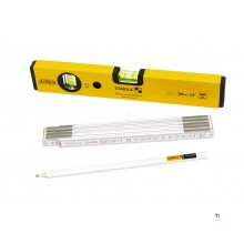 Stabila 3 Delige Professionele Waterpas Set - toolsidee.com
