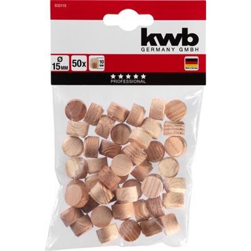 KWB 50 Houten Pluggen 15 mm Zb - toolsidee.com