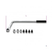 Beta Curved Reversible Ratchet Wrench with Accessories - toolsidee.co.uk