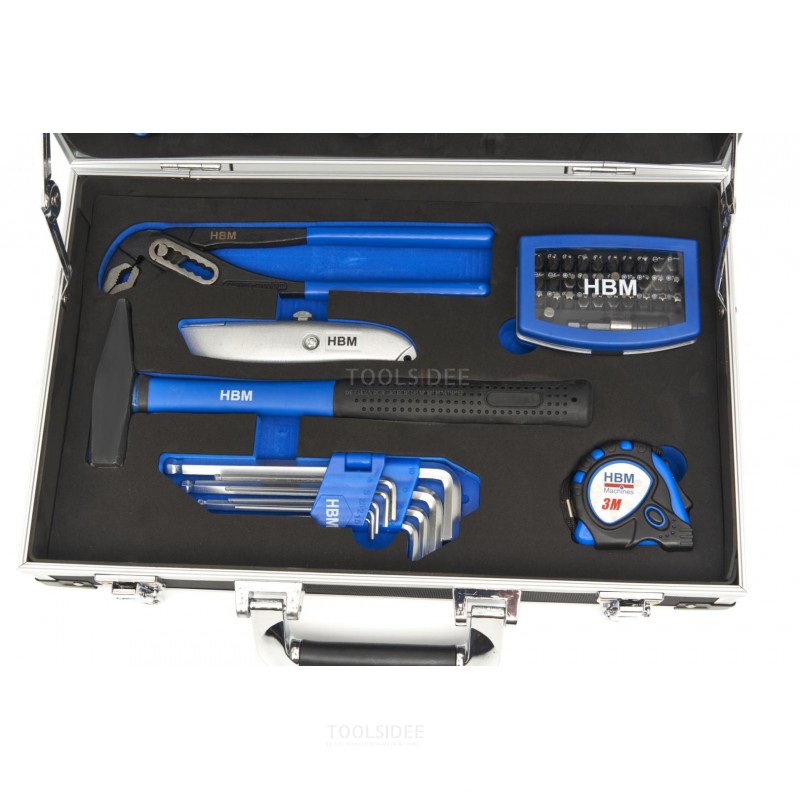 HBM tool case, tool set with EVA inlay 53 pieces - toolsidee.ie