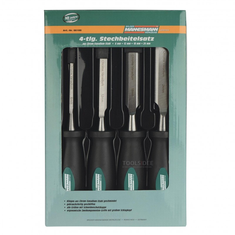 Mannesmann wood chisel set 4 pcs - toolsidee.co.uk