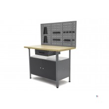 HBM workbench with doors 120 x 60 x 145 cm - toolsidee.co.uk