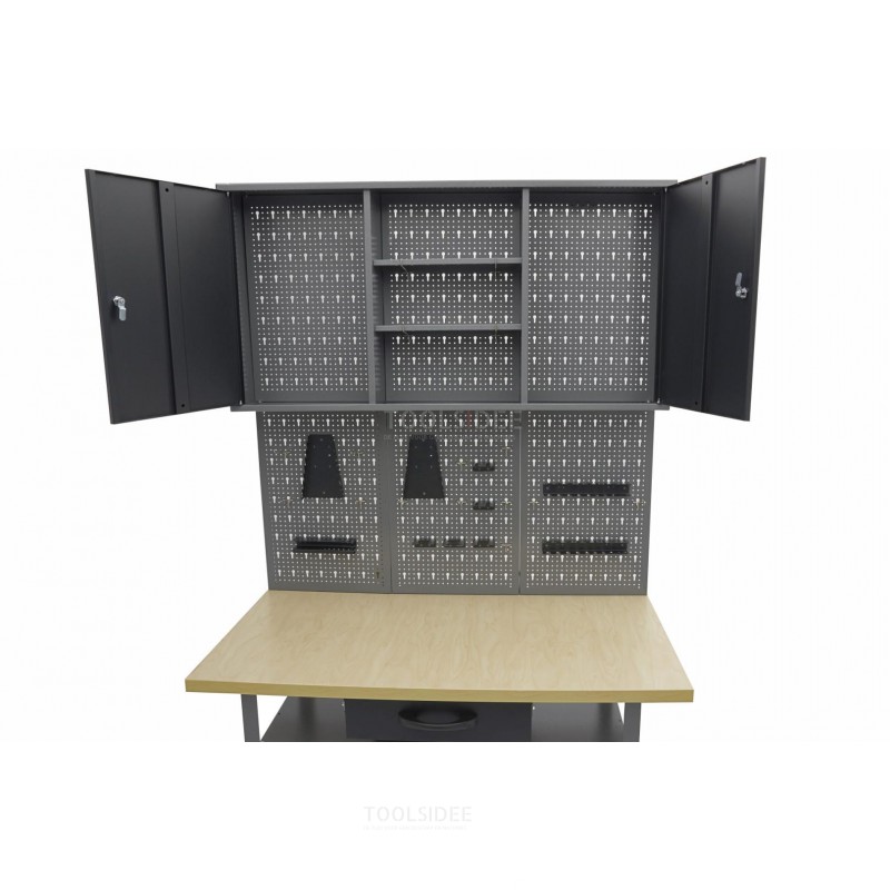 HBM workbench with doors 120 x 60 x 200 cm - toolsidee.co.uk