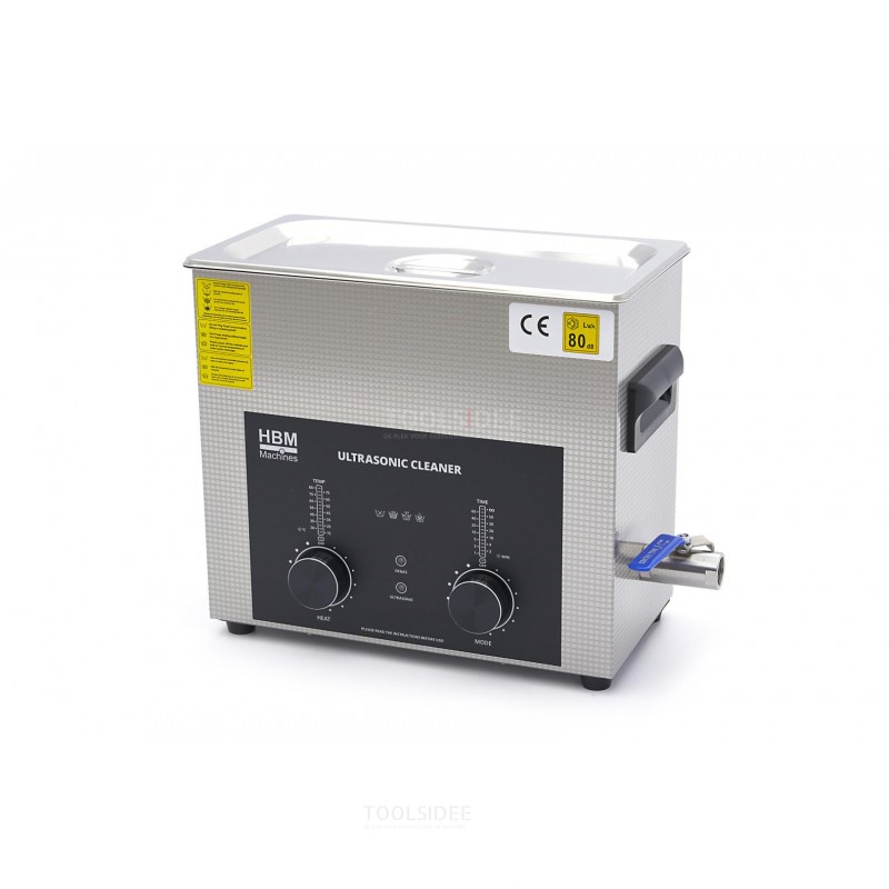 HBM High Precision Ultrasonic Cleaner 6,5 liter - toolsidee.net