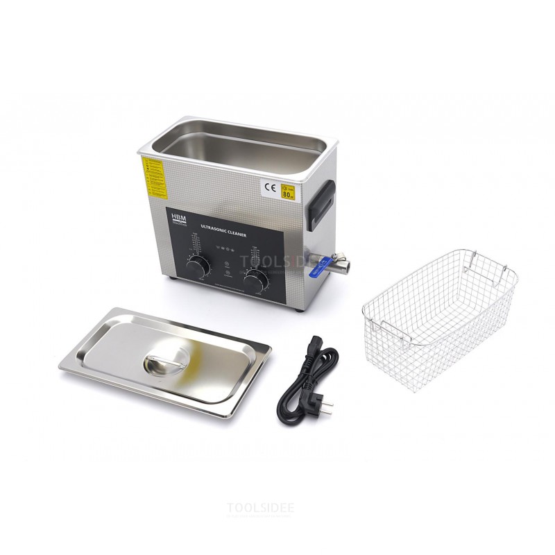 HBM High Precision Ultrasonic Cleaner 6,5 liter - toolsidee.net