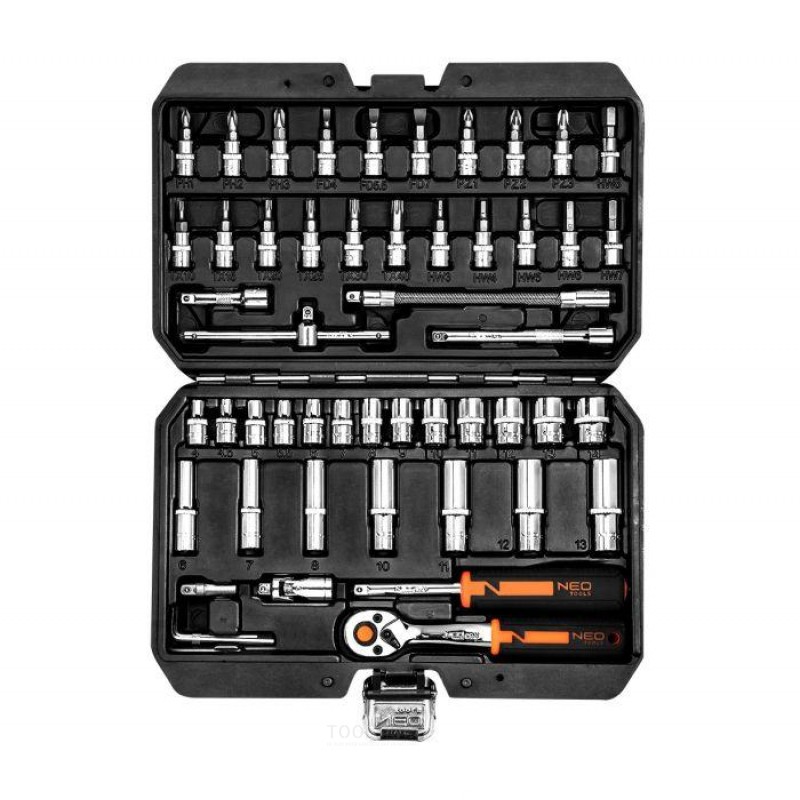 NEO socket set 1/4, 53 pieces - toolsidee.co.uk