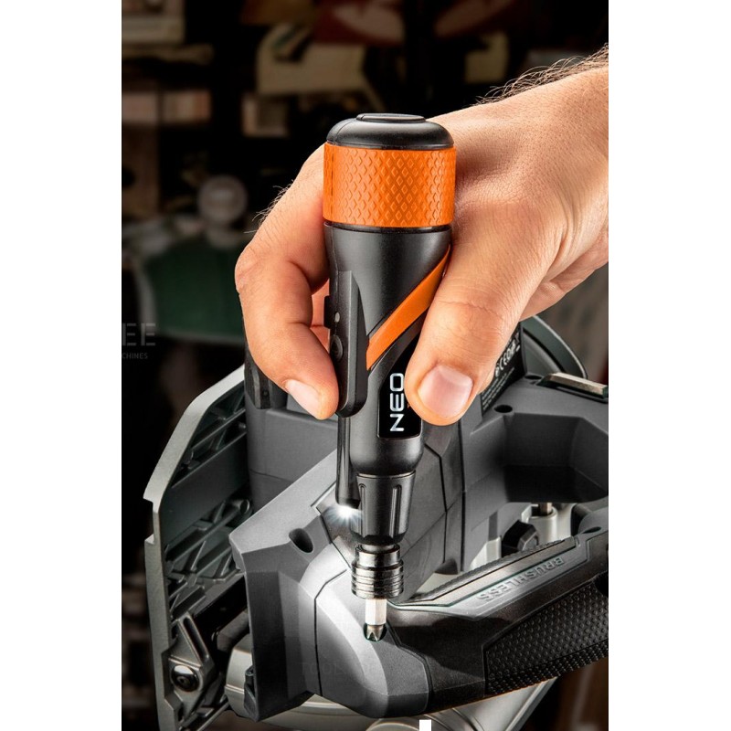 NEO cordless screwdriver micro USB 3.6v li-ion - toolsidee.ie