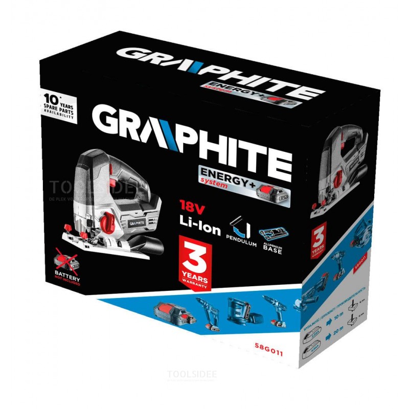 GRAPHITE jigsaw, 18v li-ion, energy + - toolsidee.ie