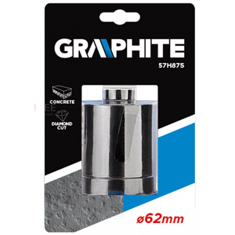 GRAPHITE box drill - hole cutter - segment 62x75x8mm - toolsidee.co.uk