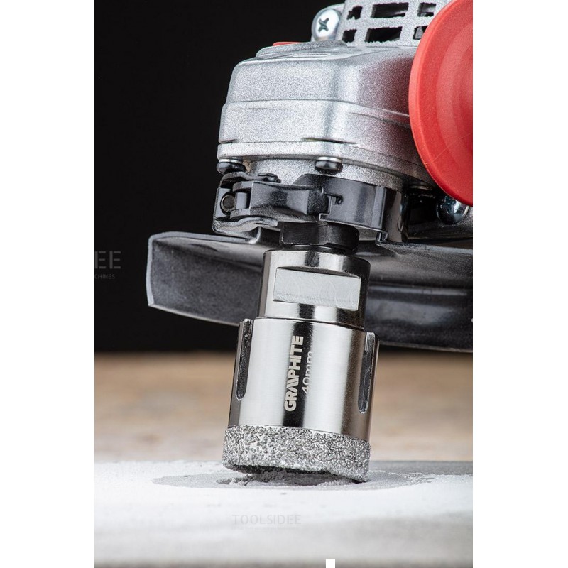 GRAPHITE diamond drill 40mm, m14 with cooling wax - toolsidee.co.uk