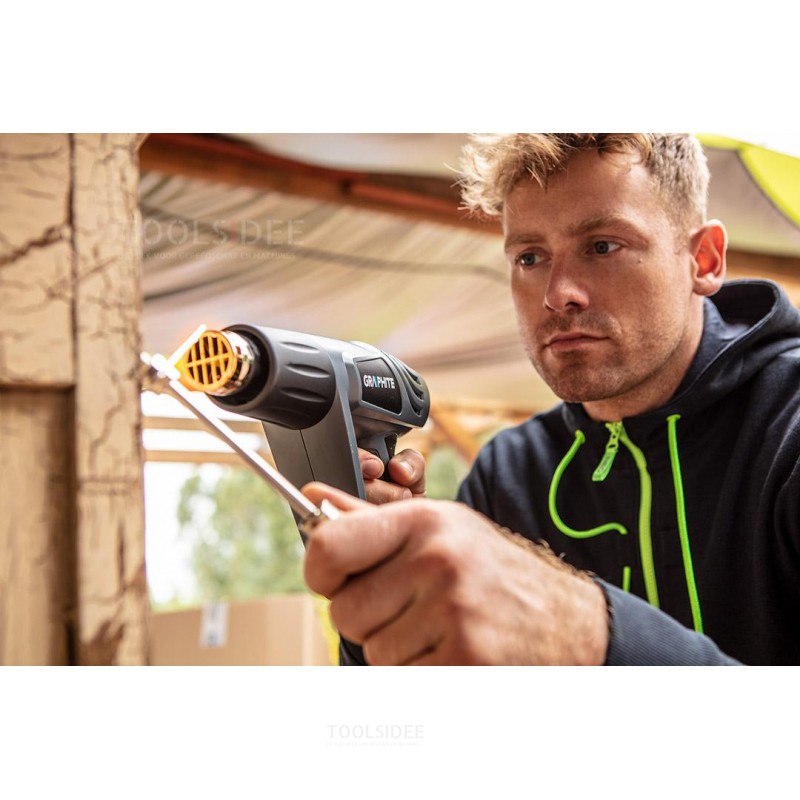 GRAPHITE hot air gun 2000w - toolsidee.co.uk