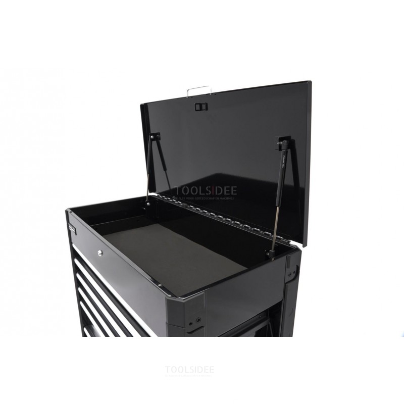 HBM tool trolley with 6 drawers, 62 cm, black - toolsidee.co.uk