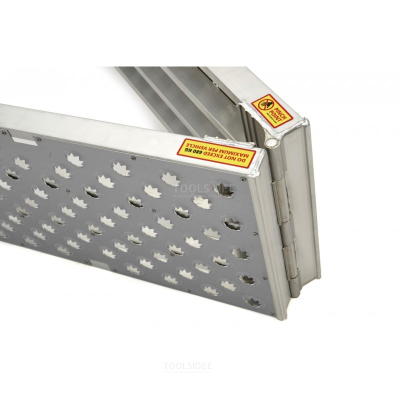 HBM aluminium ramp single 680 kg 2740 mm x 482 mm - toolsidee.co.uk
