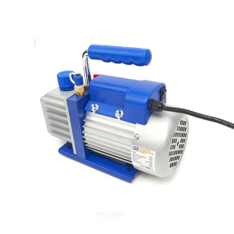 HBM Vacuum Pump 1 Stage with 2-Fold Manometer Set 85 Liters Per Minute ...