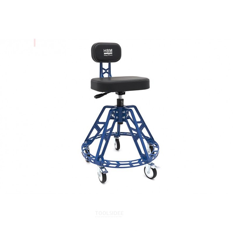 HBM heavy duty stool with backrest - toolsidee.ie