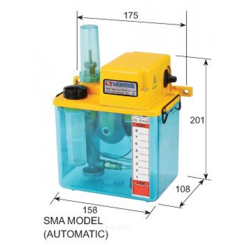 Vertex electric automatic lubrication pump - toolsidee.co.uk