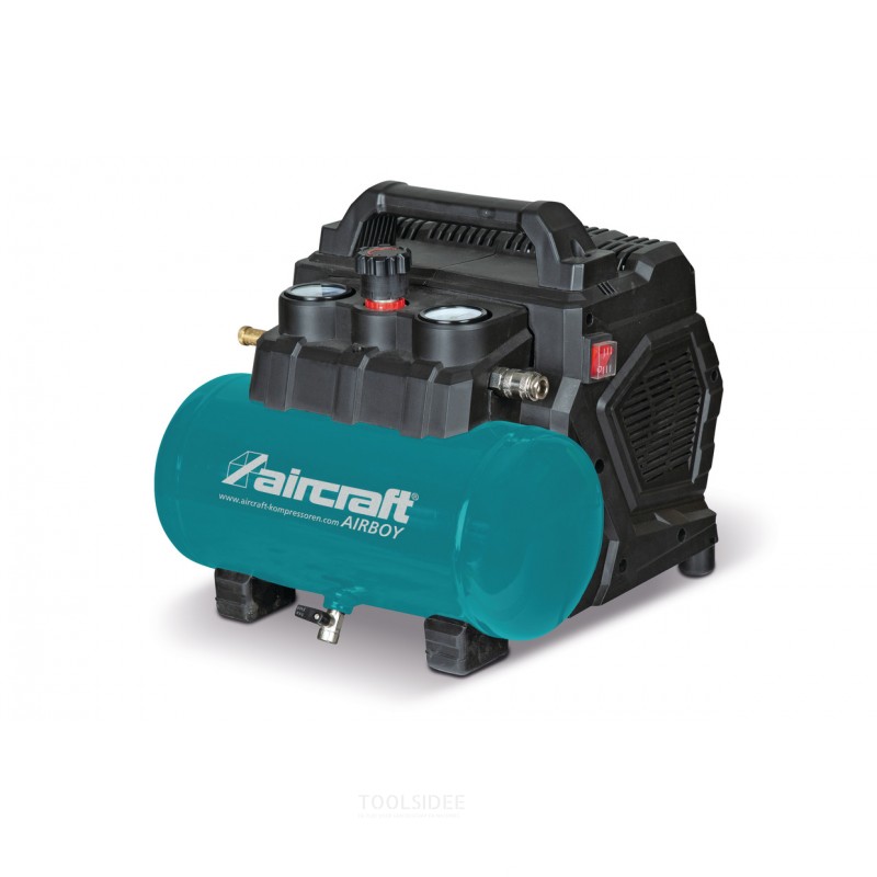 Compressor low-noise oil-free boiler 6 L 0.9 kW 1.2 Pk 221 L/min 8 bar ...