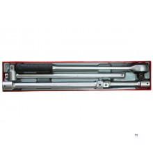 Ratchet and accessories set safety lock TTX4 tray 3/4" 4-piece Teng ...